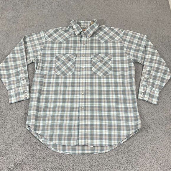 Big Mac | Shirts | Vintage Big Mac Pearl Snap Shirt Men Xl Blue Plaid ...